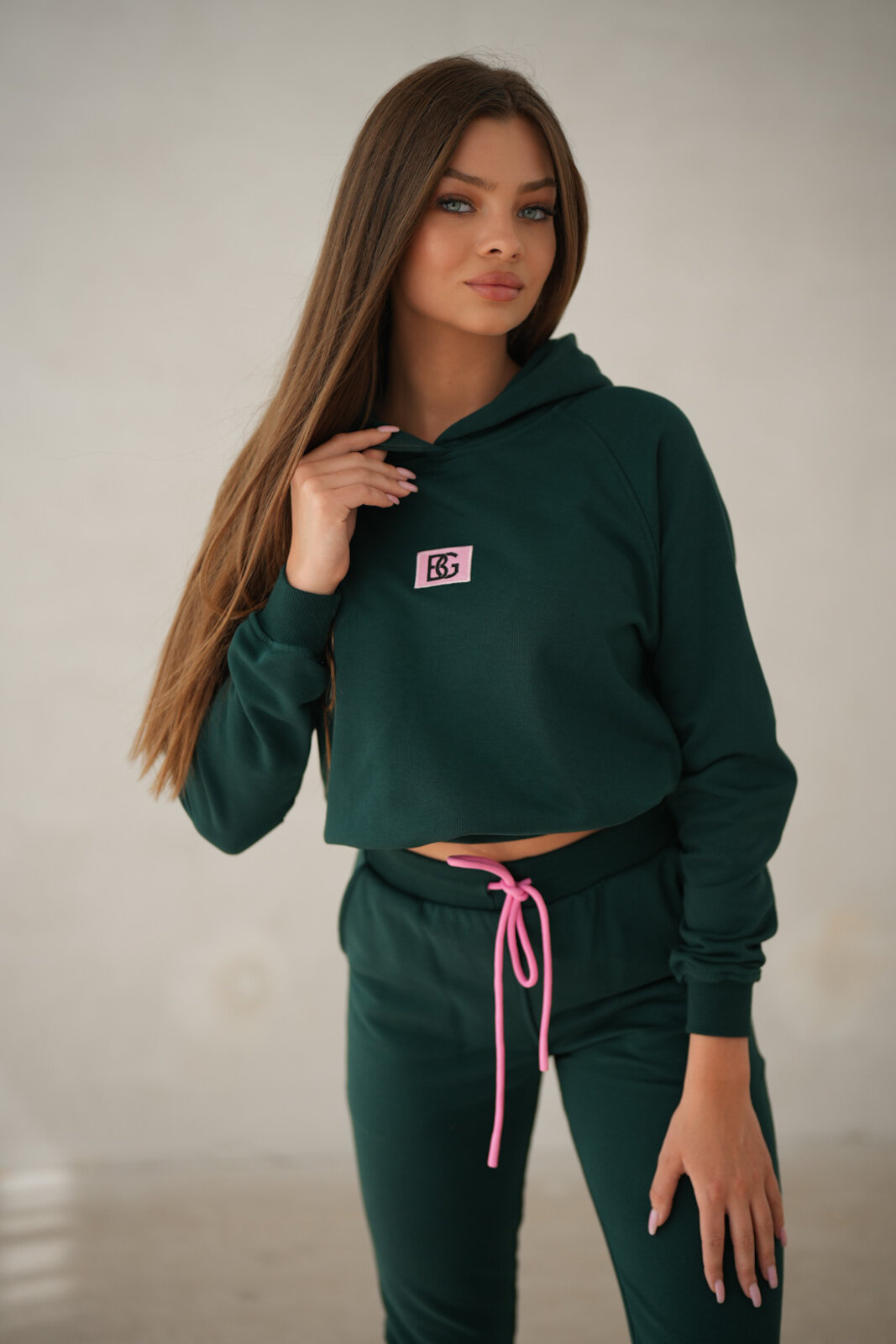 DRES DAMSKI BG FRIEND | BUTELKOWA ZIELEŃ - Escoli