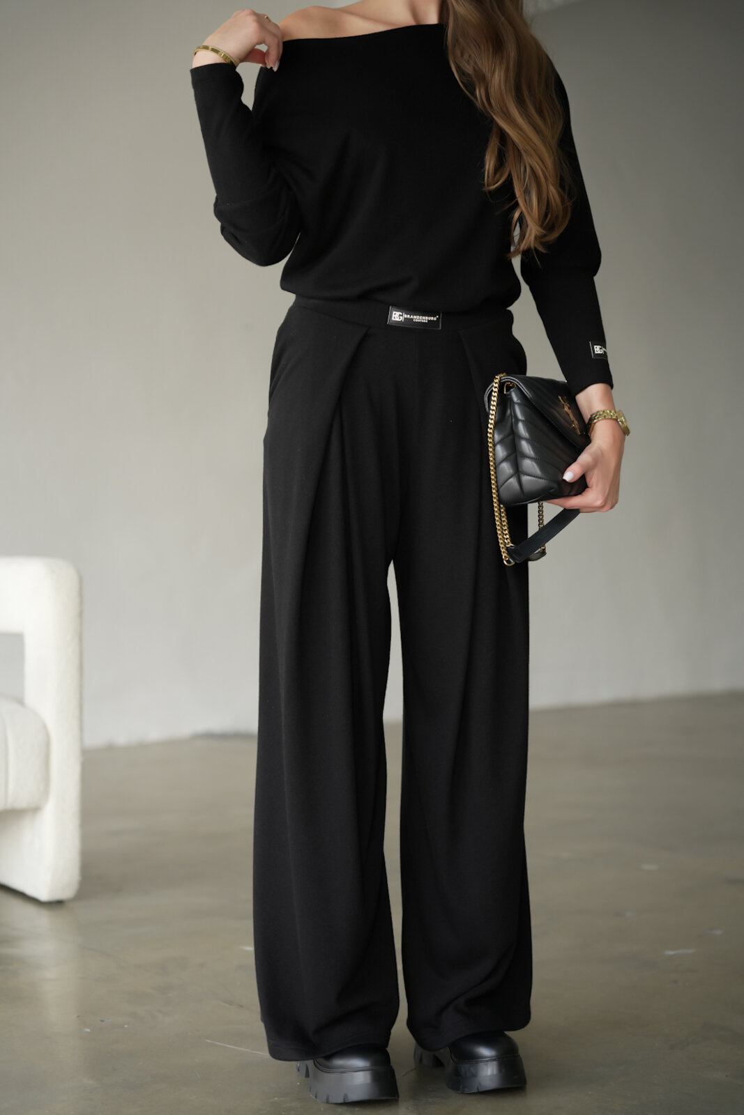 KOMPLET DAMSKI BG GLAM | CZARNY - Escoli