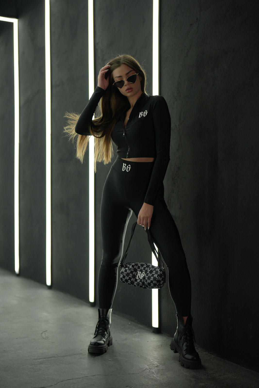 KOMPLET DAMSKI BG LALA | CZARNY - Escoli