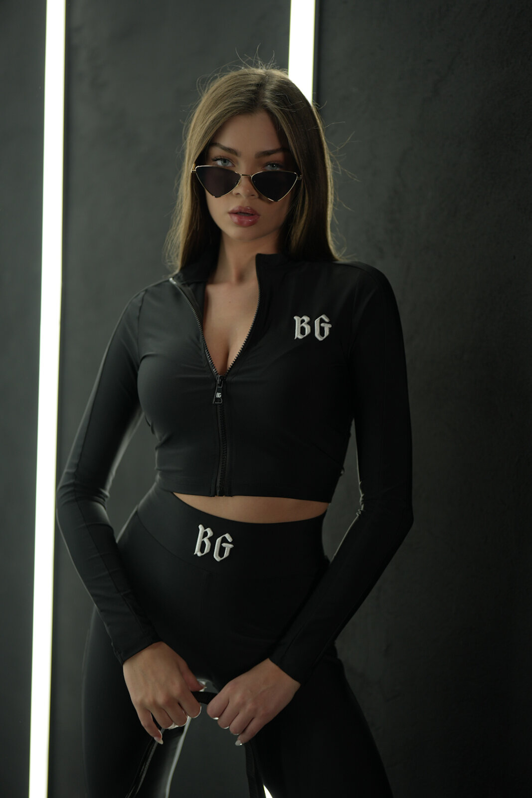 KOMPLET DAMSKI BG LALA | CZARNY - Escoli